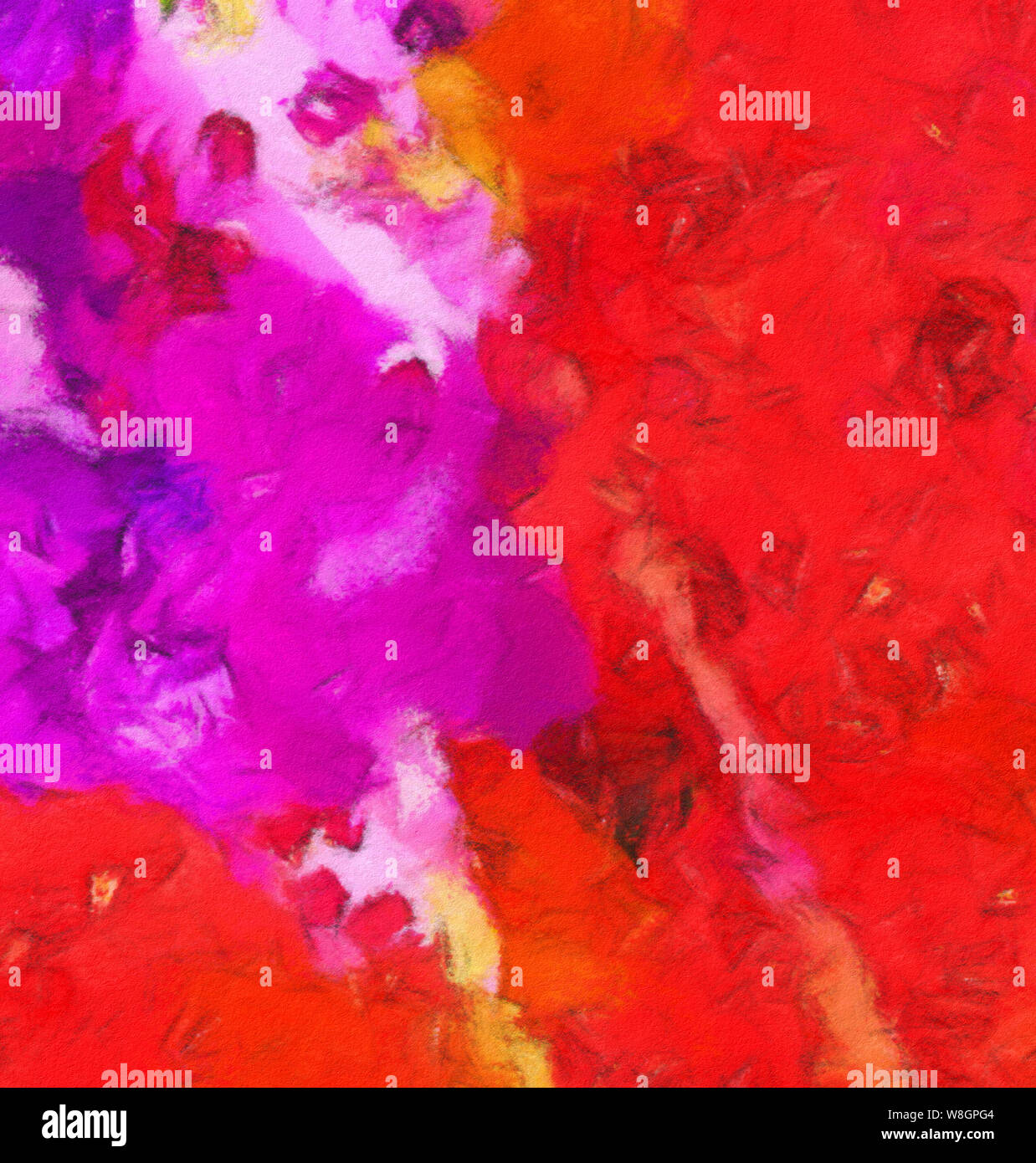 Les grands traits de peinture aquarelle sur toile. L'art moderne et ...