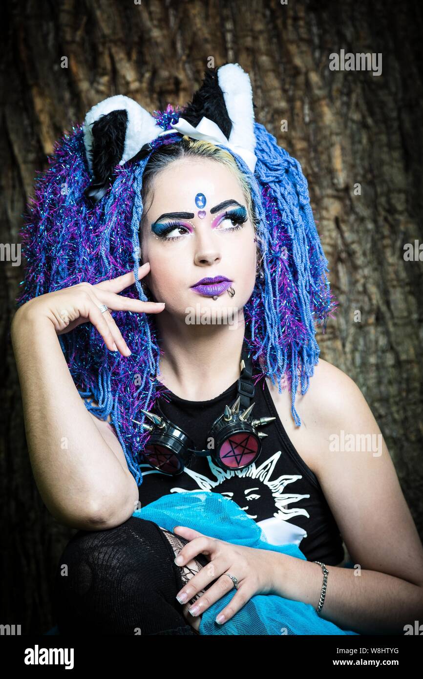 Pastel hair Banque de photographies et d’images à haute résolution - Alamy