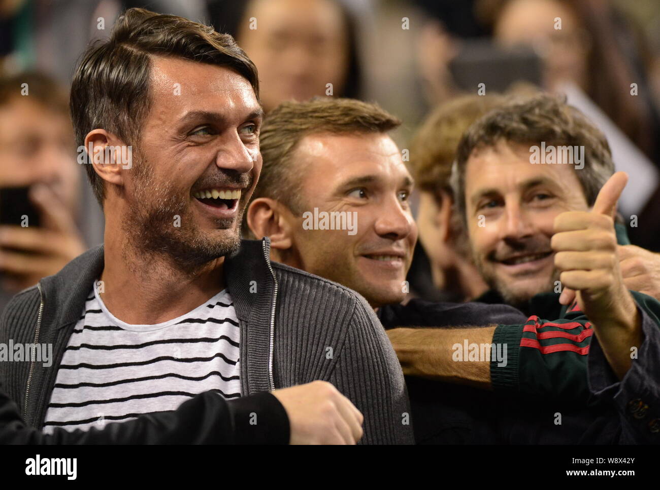 Paolo maldini and andriy shevchenko Banque de photographies et d’images ...
