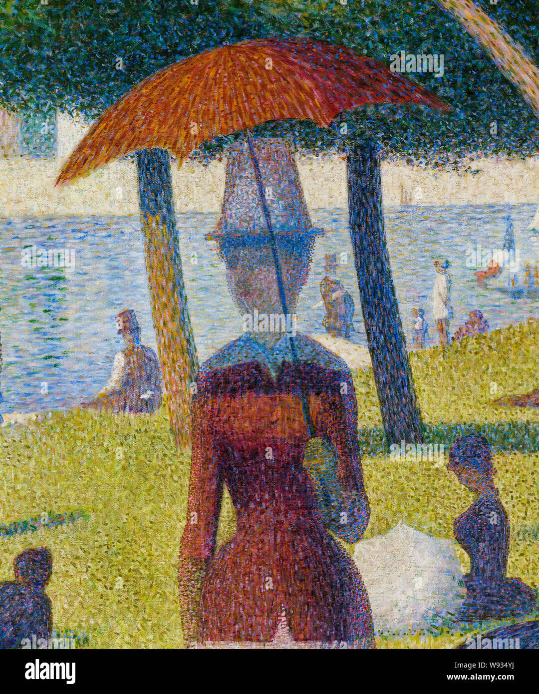 La peinture pointilliste, Georges Seurat, récolte à partir de détails ...