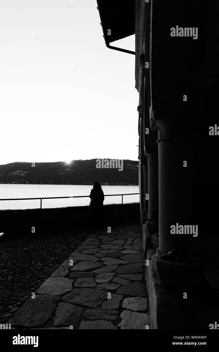 Ermitage de sainte catherine Banque d'images noir et blanc - Alamy