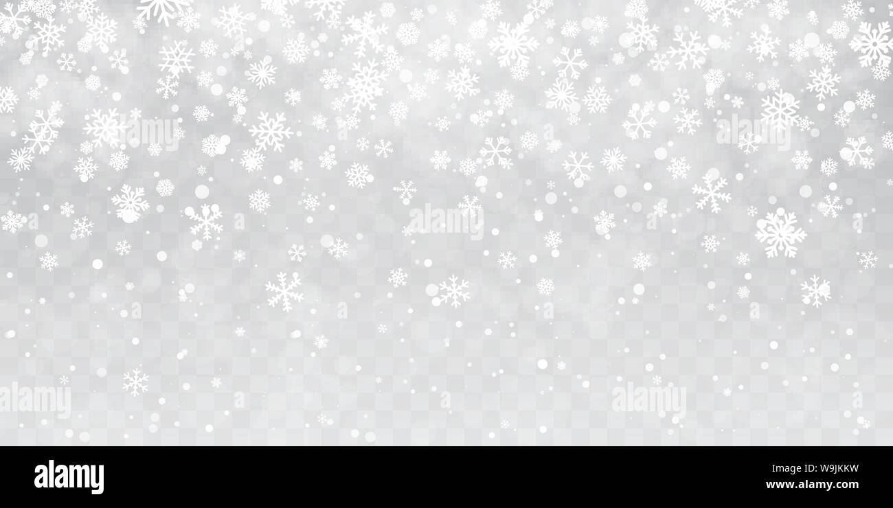 La neige de Noël. Les fortes chutes de neige. La chute des flocons de ...