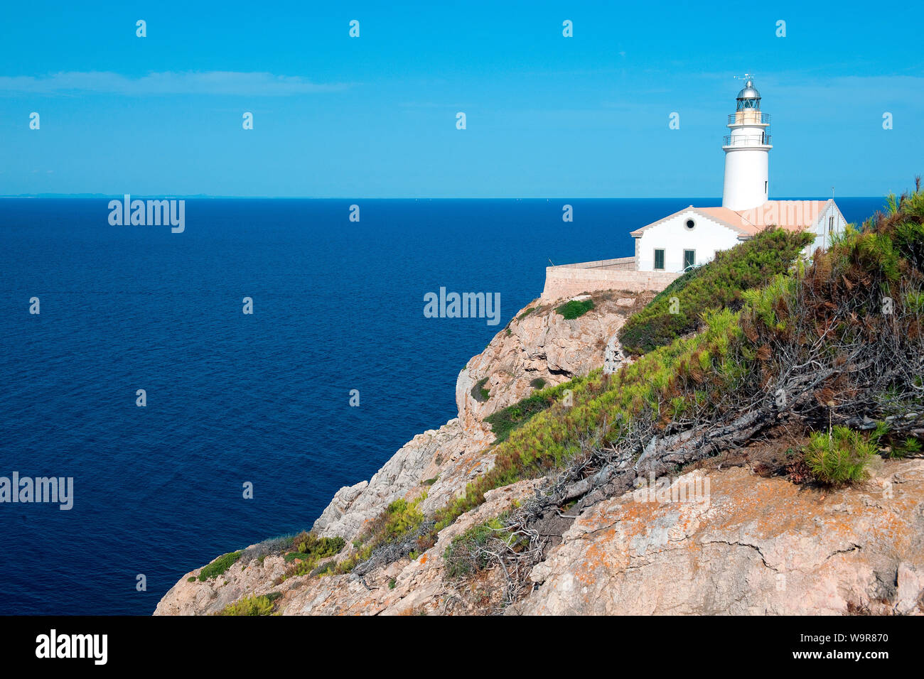 Phare, Capdepera, Majorque, Îles Baléares, Espagne, Europe Photo Stock ...