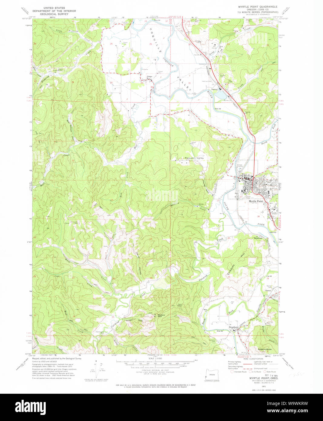 Carte de myrtle point Banque de photographies et d’images à haute ...