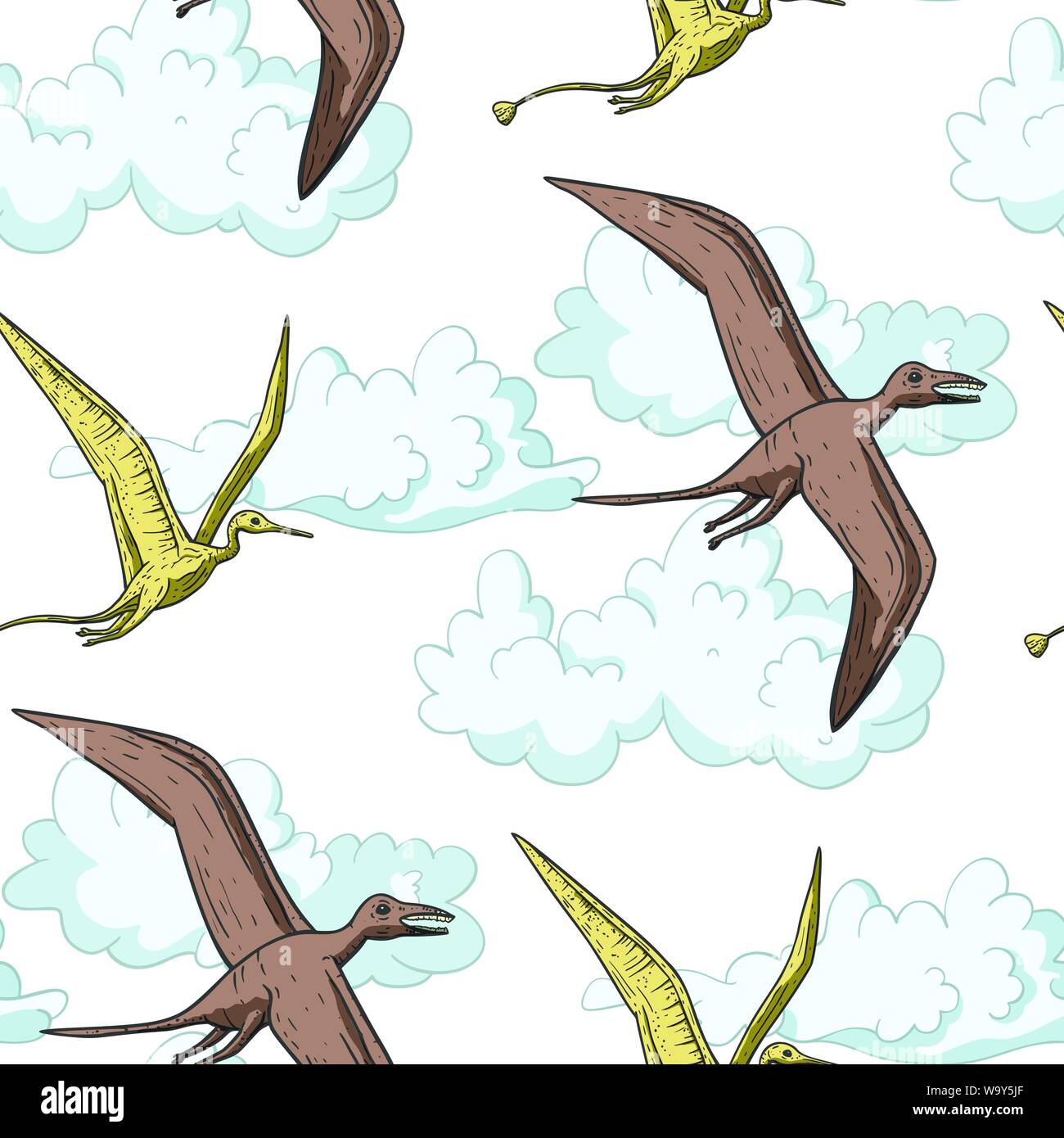 Dinosaur pteranodon silhouette Banque de photographies et d’images à haute résolution - Alamy