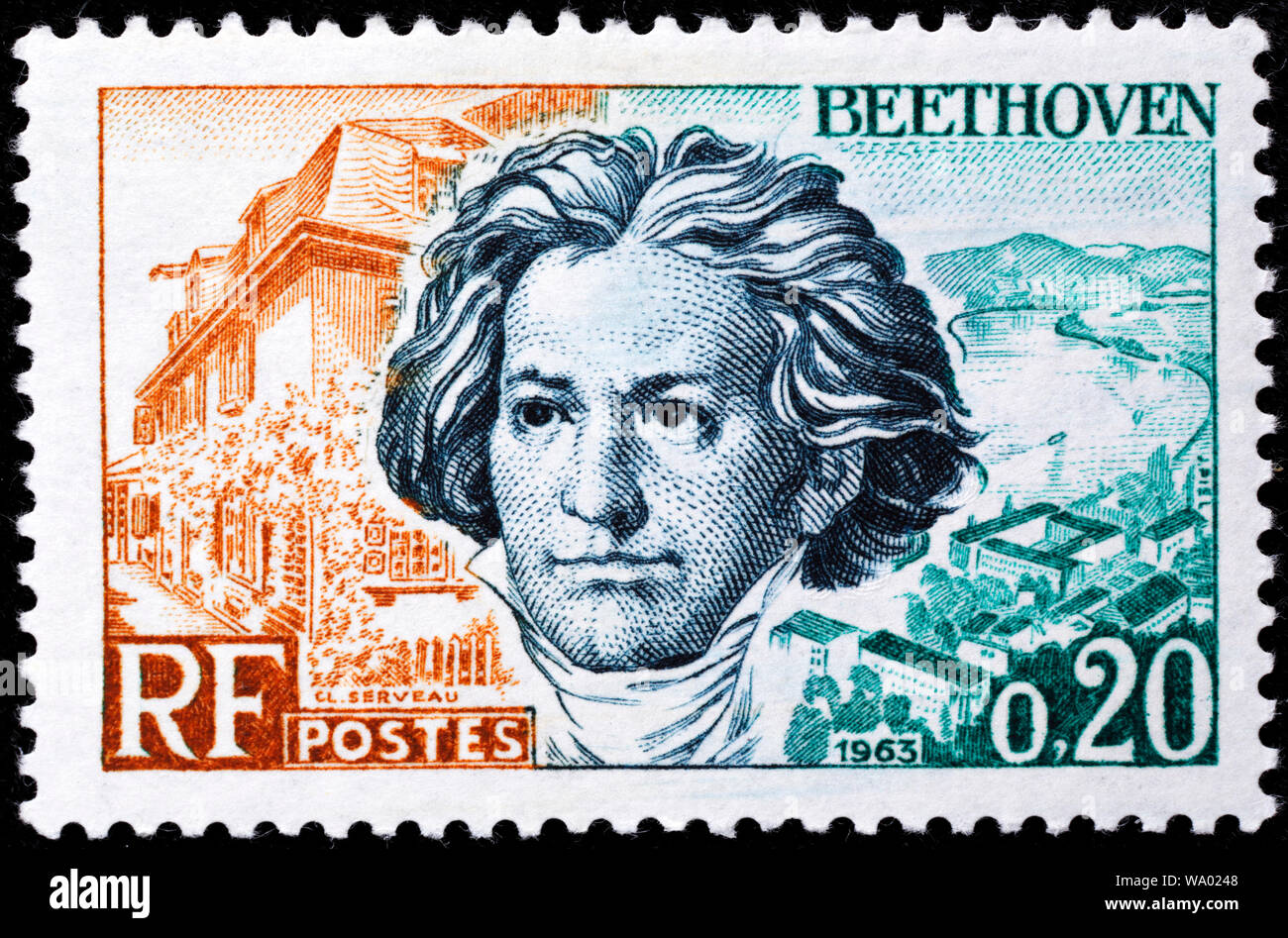 Ludwig van beethoven postage stamp Banque de photographies et d’images ...