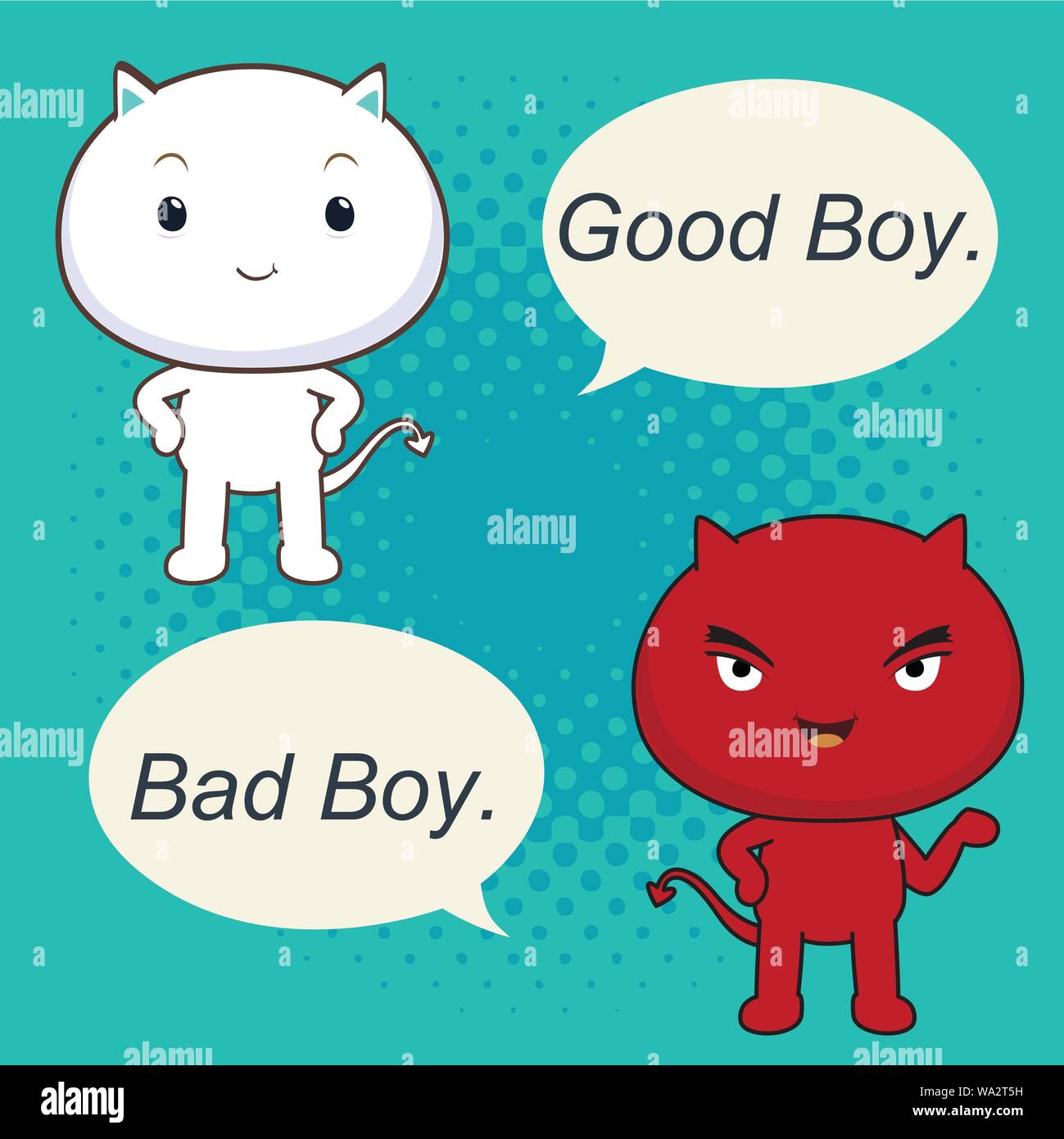 Bads boys Banque d'images vectorielles - Alamy