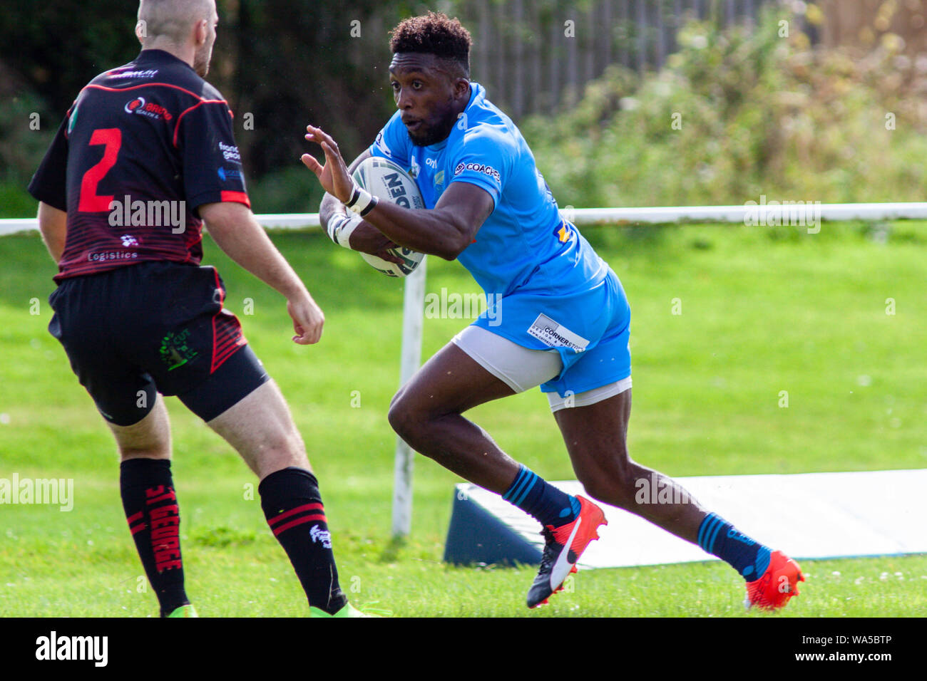 Tous les golds v Swindon St George dans la conférence sud RFL au St Peter's School le 17 août ...