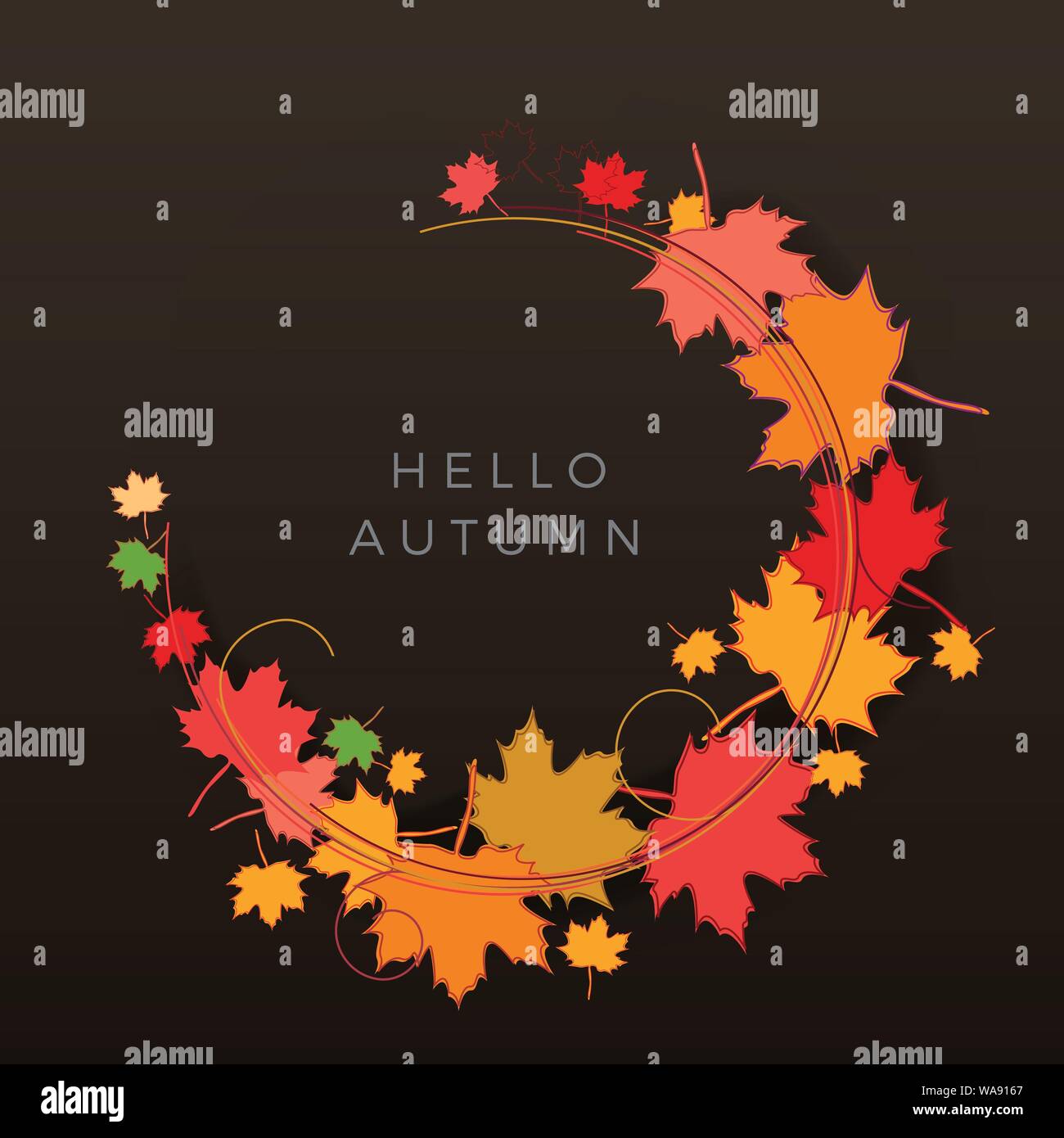 Vente d'automne, la mise en page de fond décorer avec des feuilles de l ...