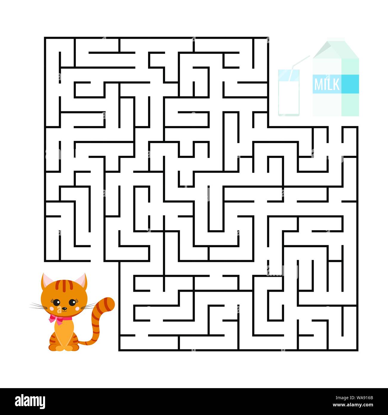 Jeu De Labyrinthe Pour Les Enfants Banque d'image et photos - Alamy