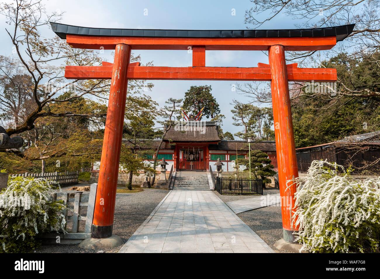 Kyoto japon shinto porte torii rouge Banque de photographies et d ...