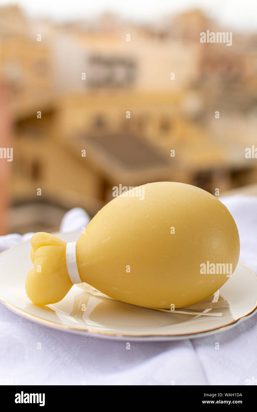 Collection de fromage, fromage provolone italien de caciocavallo en ...