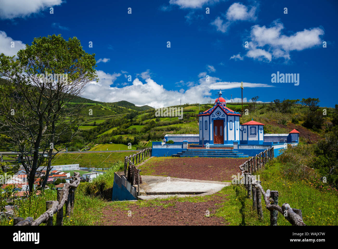 Le Portugal, Azores, Sao Miguel Island, Agua de Pau. Monte Santos, la ...