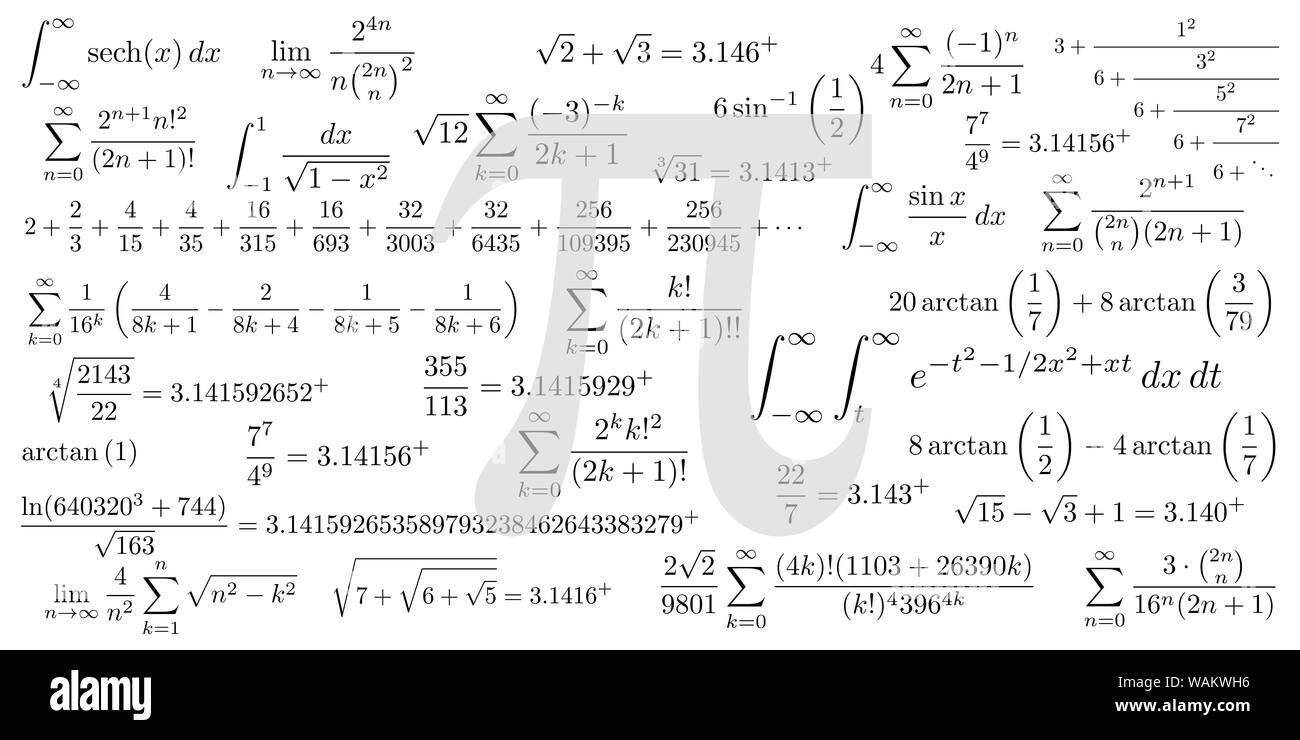 Le symbole Pi constante mathématique nombre irrationnel, lettre grecque ...