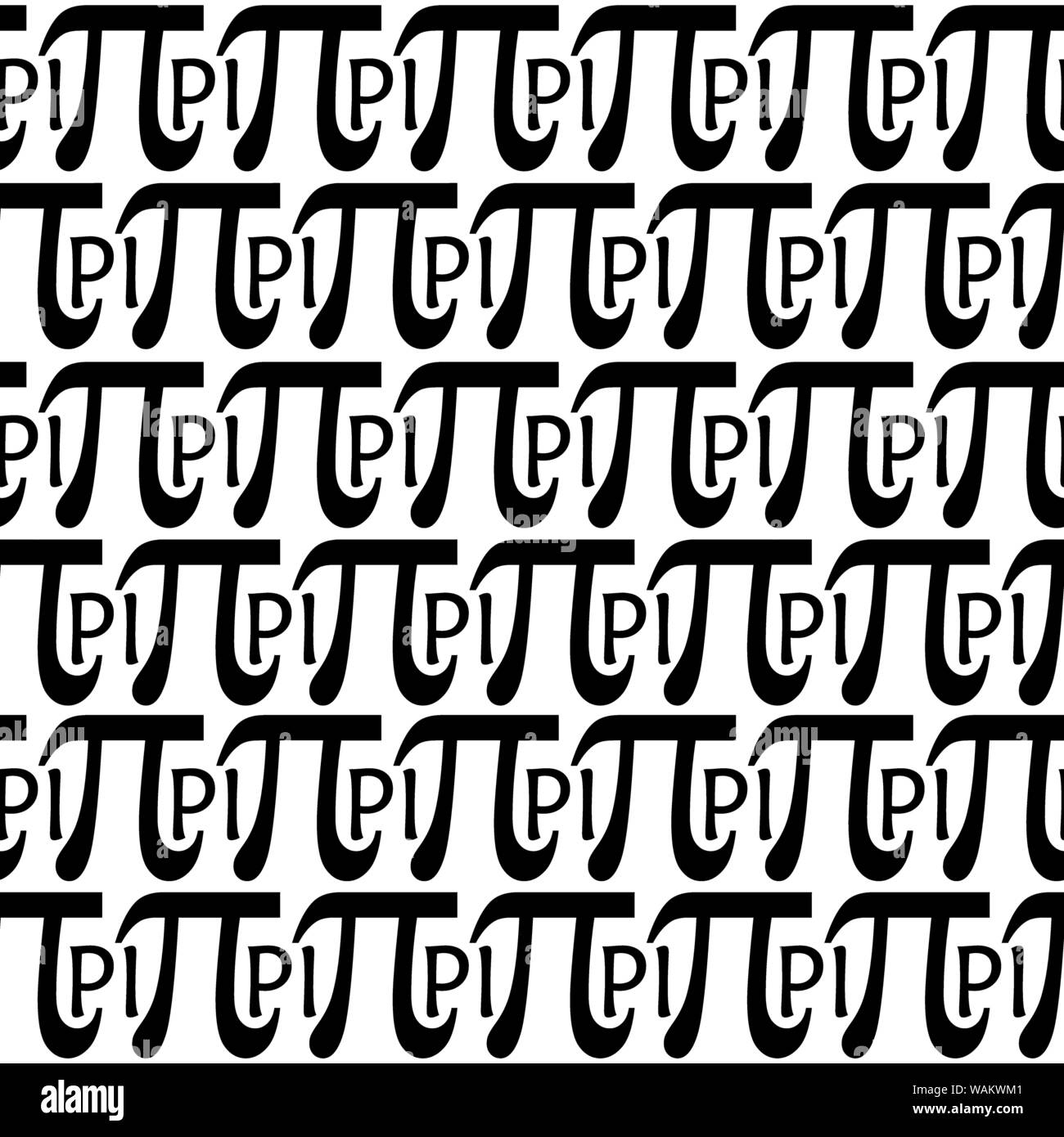 Le symbole Pi constante mathématique nombre irrationnel, lettre grecque ...