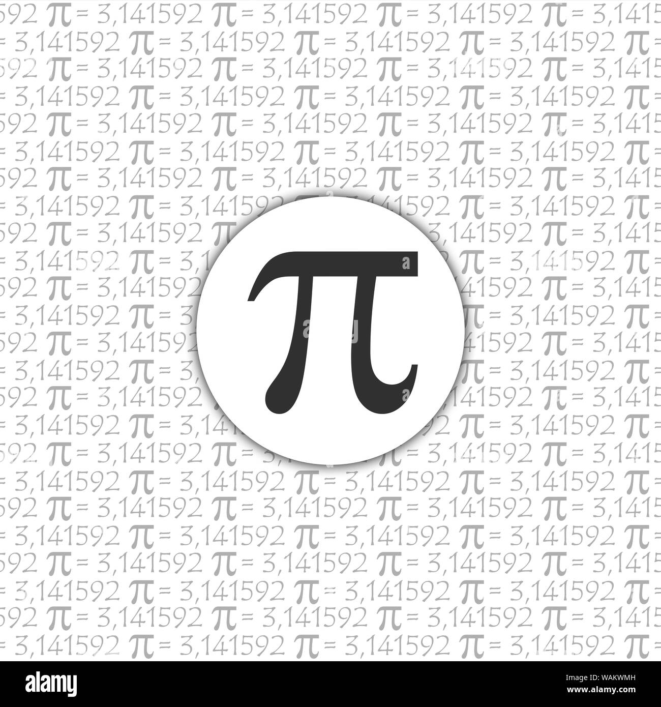 Le symbole Pi constante mathématique nombre irrationnel, lettre grecque ...