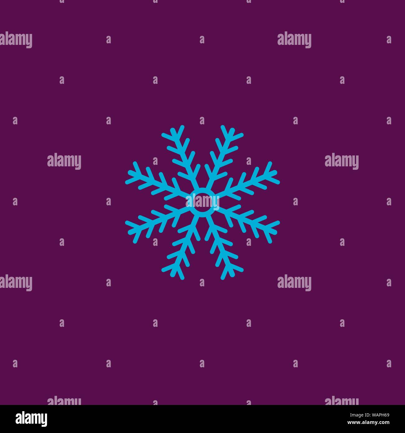 Flocon vecteur silhouette. Symbole de l'hiver. Vector illustration ...