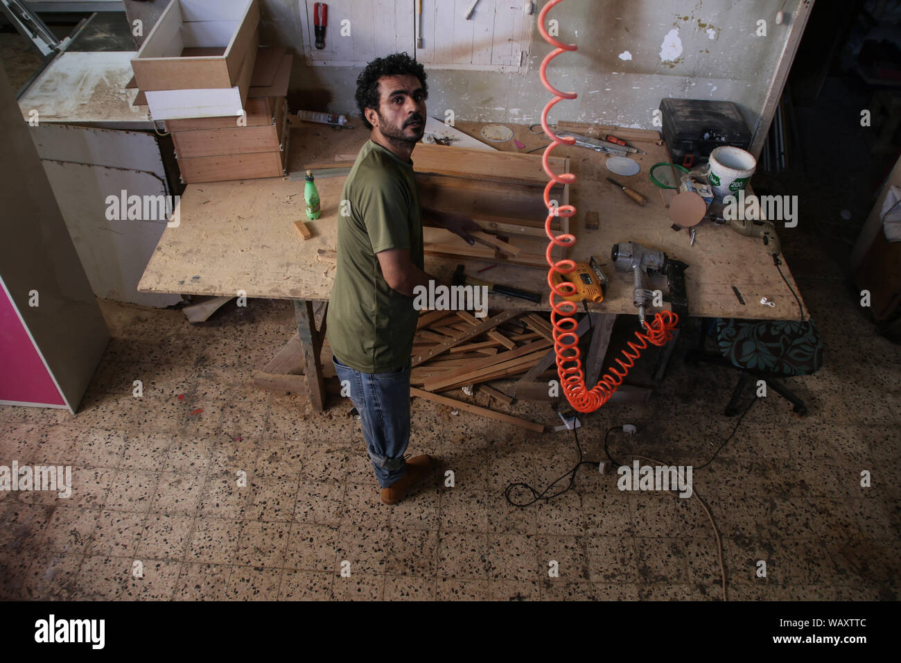 20 août 2019 : Gaza, Palestine. 21 août 2019. Peuple palestinien ...