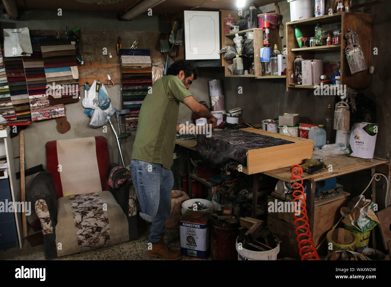 20 août 2019 : Gaza, Palestine. 21 août 2019. Peuple palestinien ...