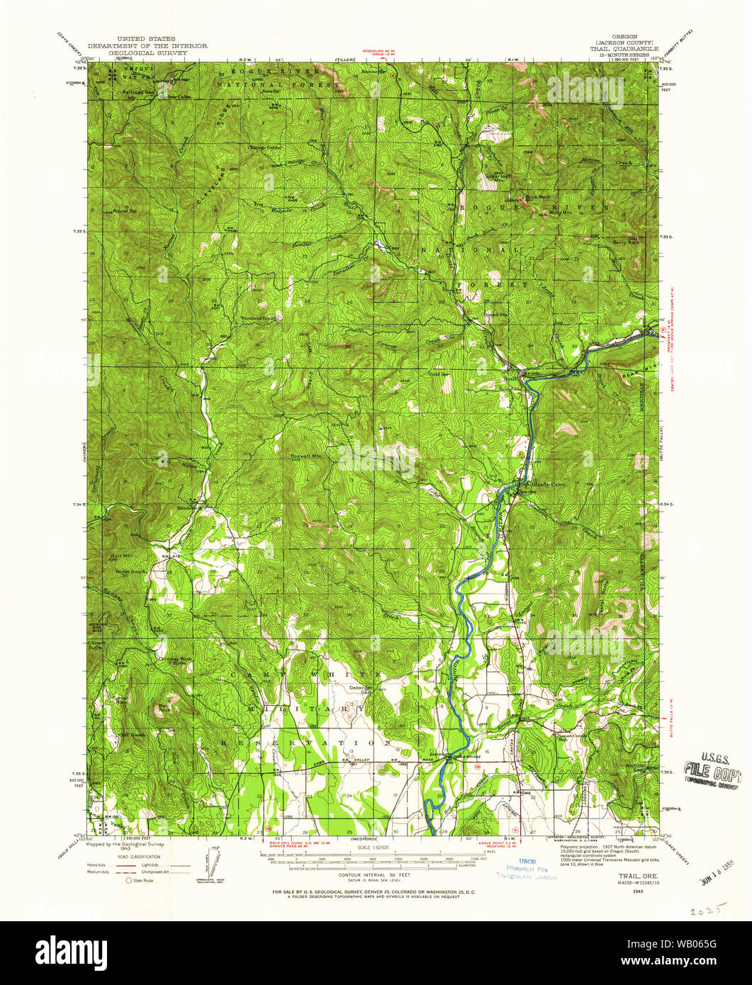 Oregon trail map Banque de photographies et d’images à haute résolution ...
