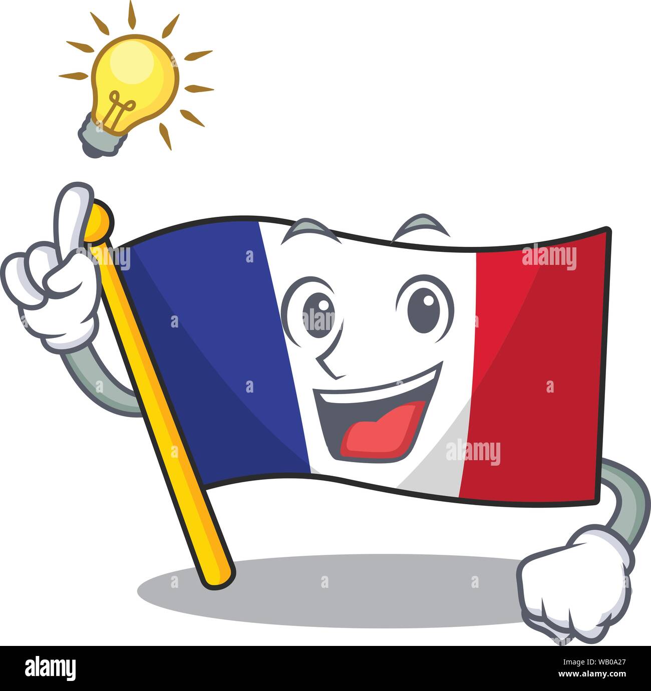 Vous avez une idée drapeau français plié dans le tiroir de dessin animé ...