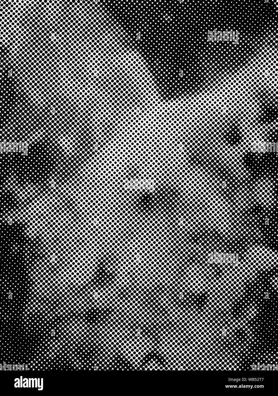 Modèle de points de trame . Texture Grunge avec demi-teinte . Résumé ...