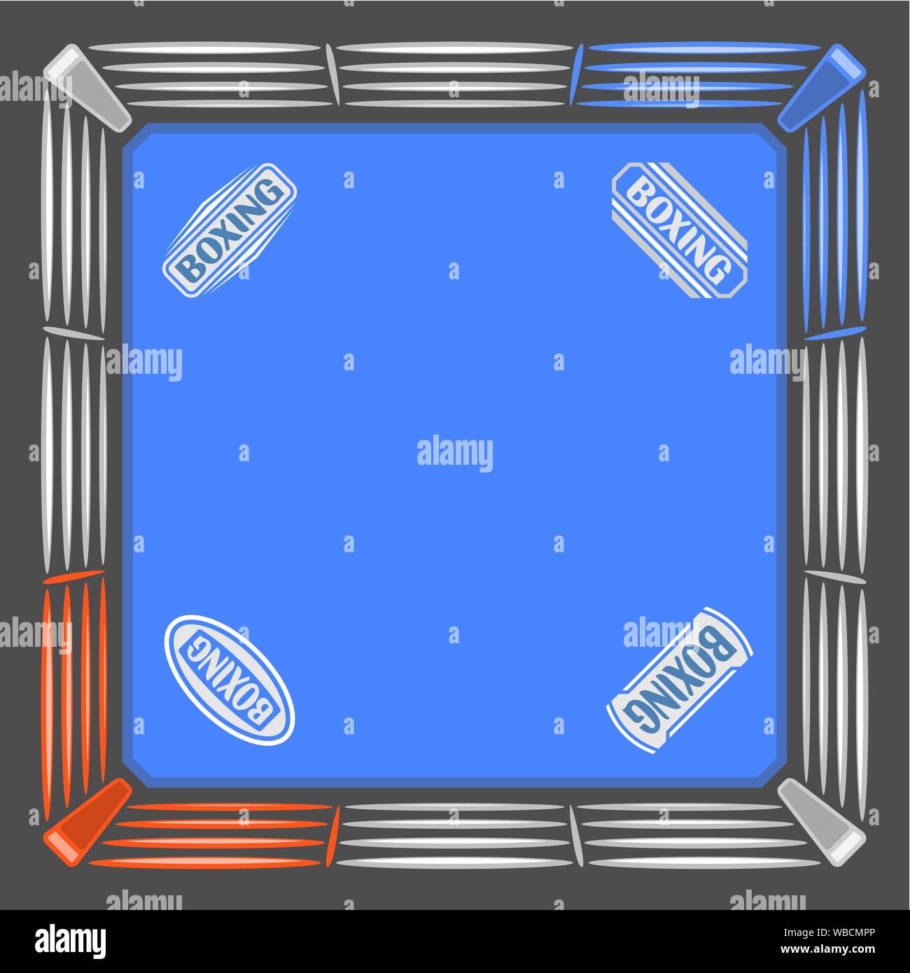 Boxing ring view Banque d'images vectorielles - Alamy