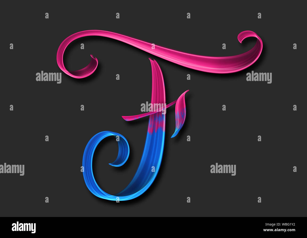 Lettre f calligraphie Banque de photographies et d’images à haute ...