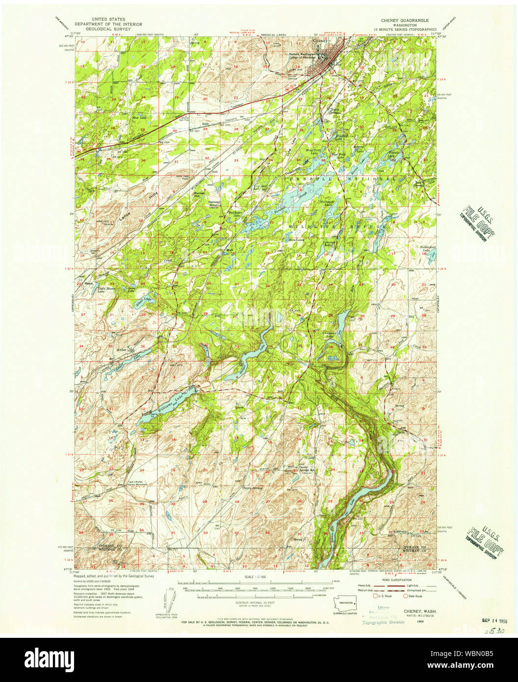 Carte de cheney washington Banque de photographies et d’images à haute ...