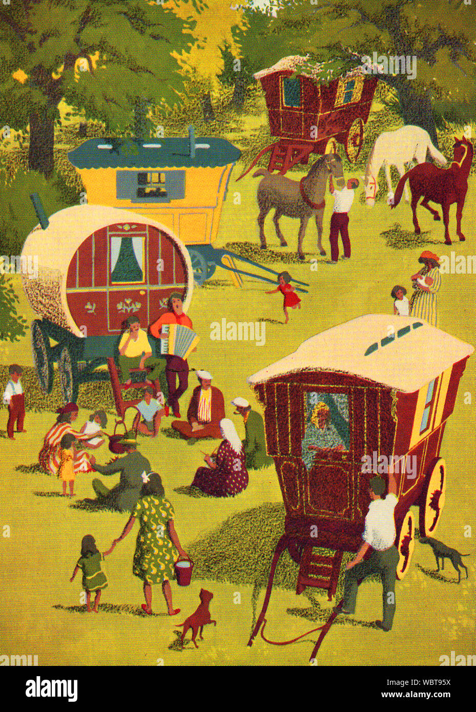 Roulotte traditionnelle rom gitane Banque de photographies et d’images ...