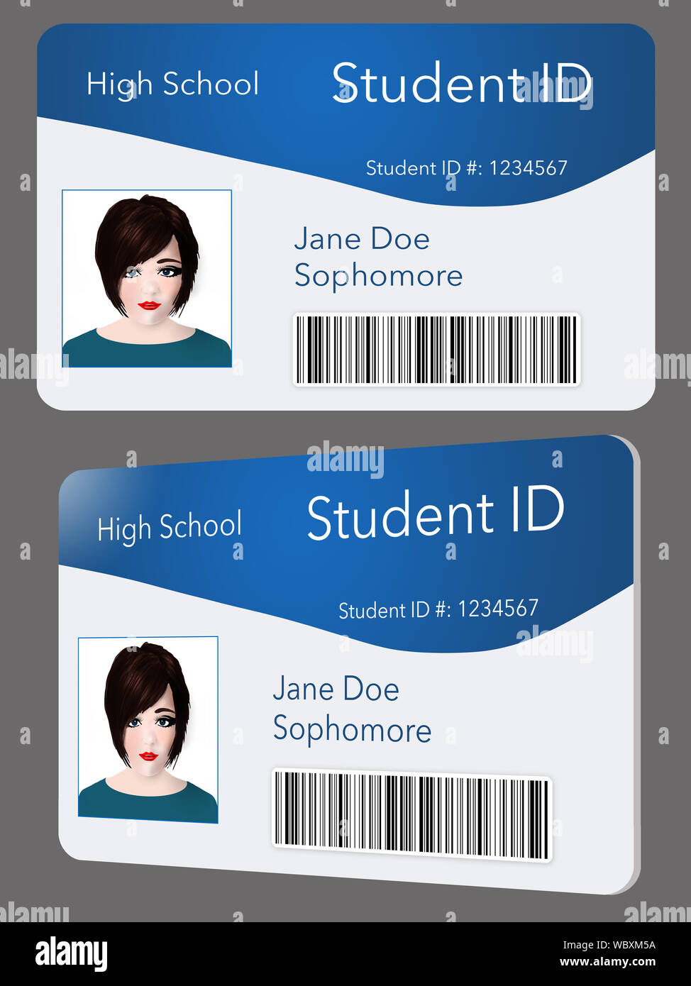 Student id card Banque de photographies et d’images à haute résolution ...