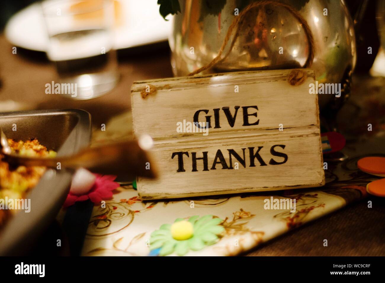 Signe de remerciement Banque de photographies et d’images à haute ...