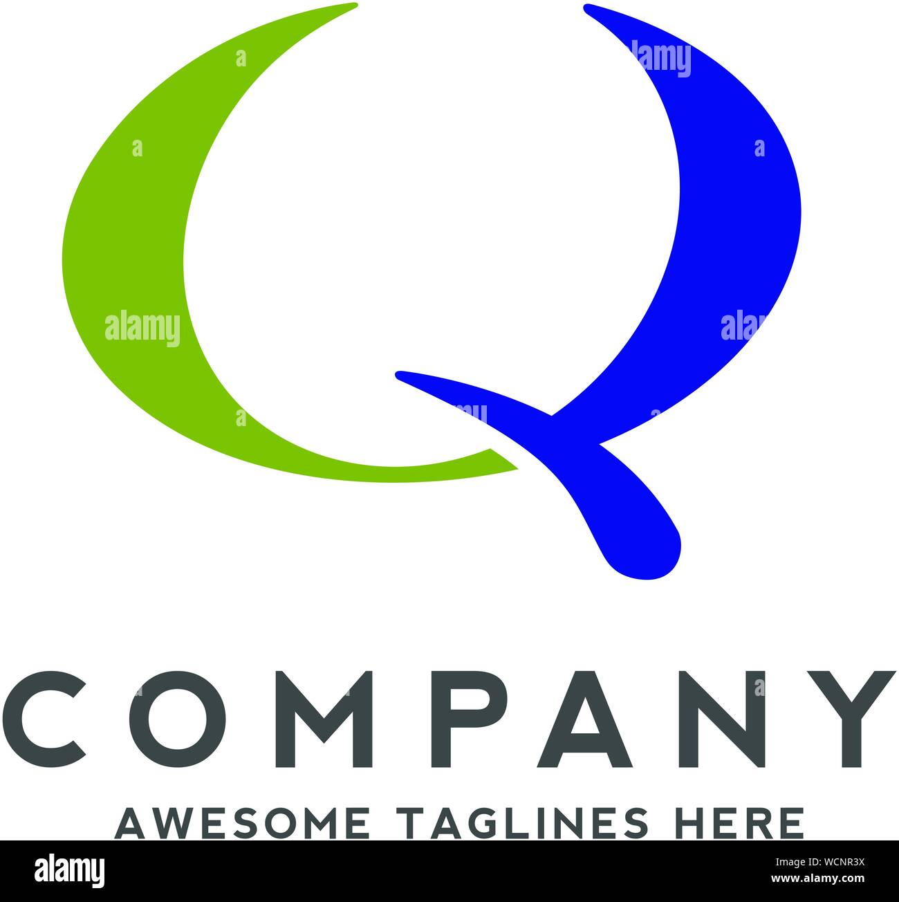 Logo symbole Q Lettre et modèle vector illustration Image Vectorielle ...