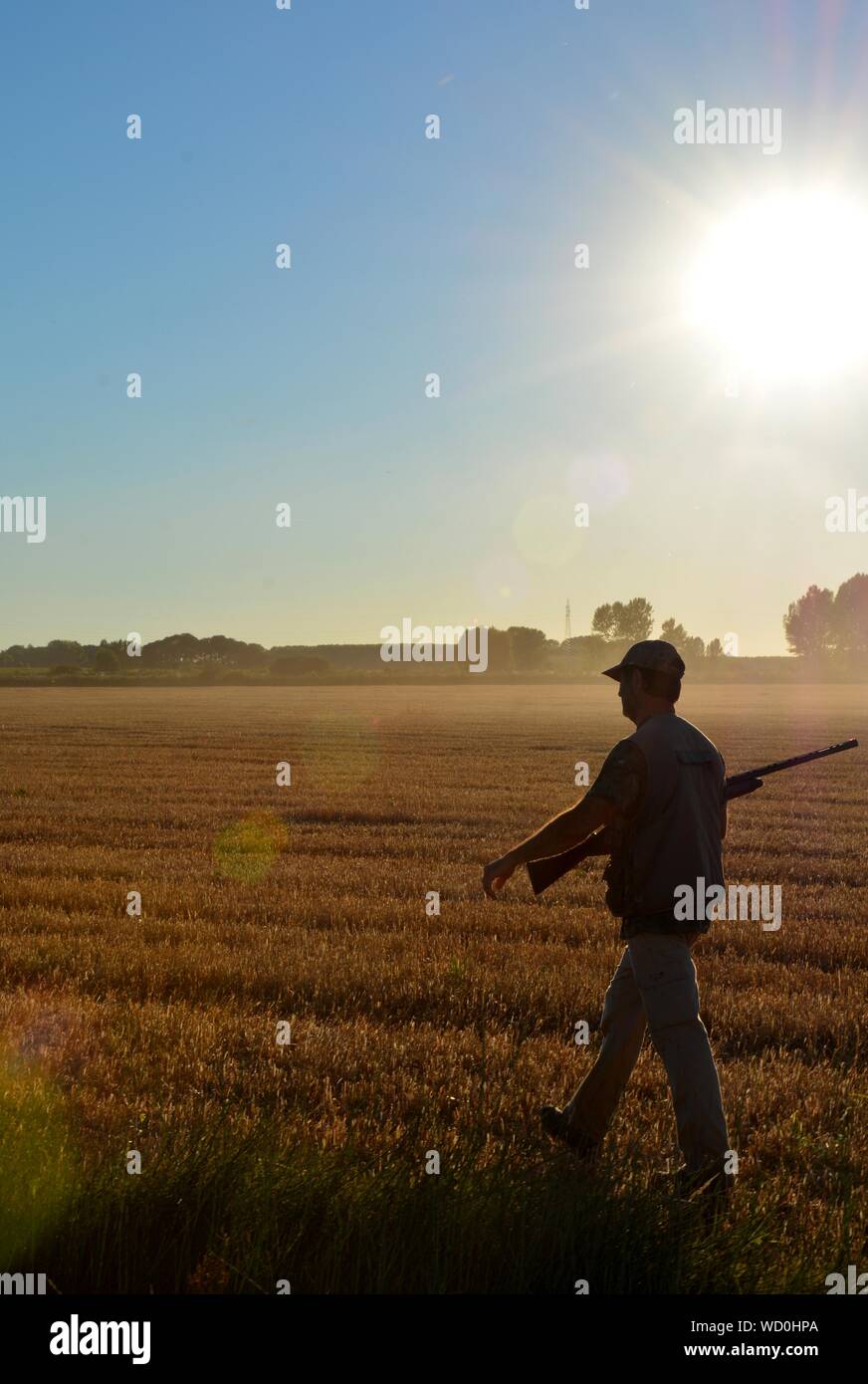 Chasseur chasse fusil chasse homme arme Banque de photographies et d ...