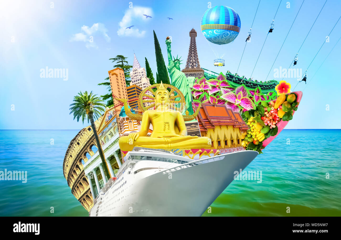 Collage de voyage Banque de photographies et d’images à haute ...