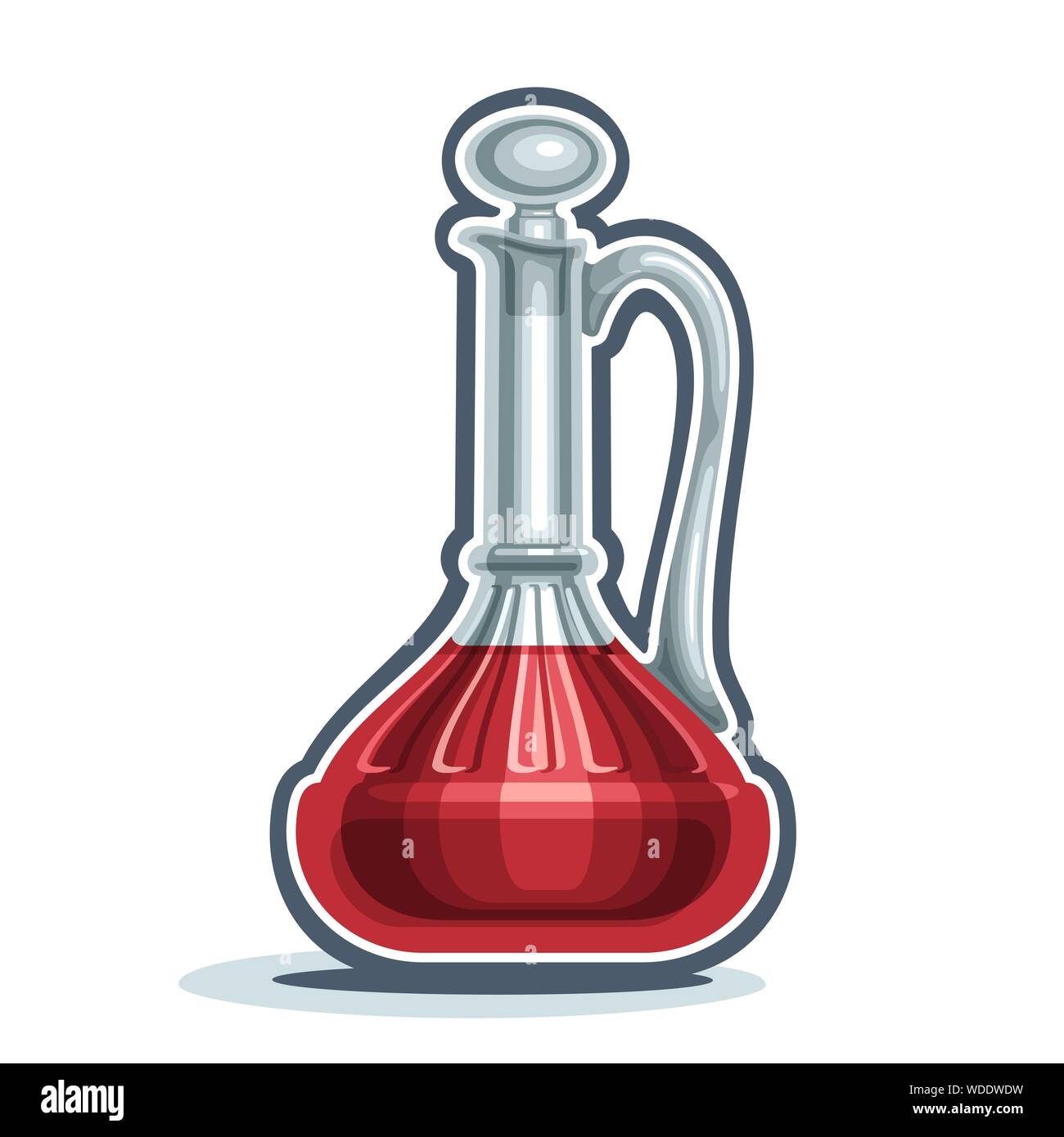 Vinaigre de raisin rouge Banque d'images vectorielles - Alamy