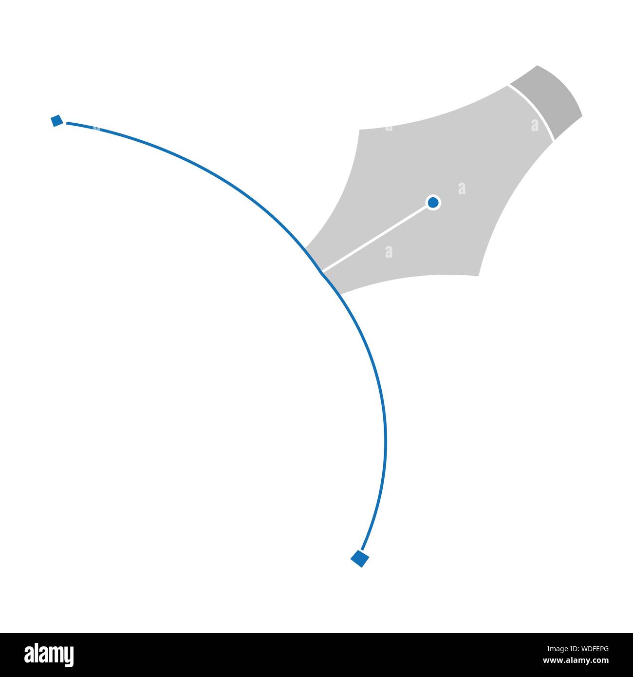Dimensions tablette avec stylet dans l'icône de style de couleur isolé ...