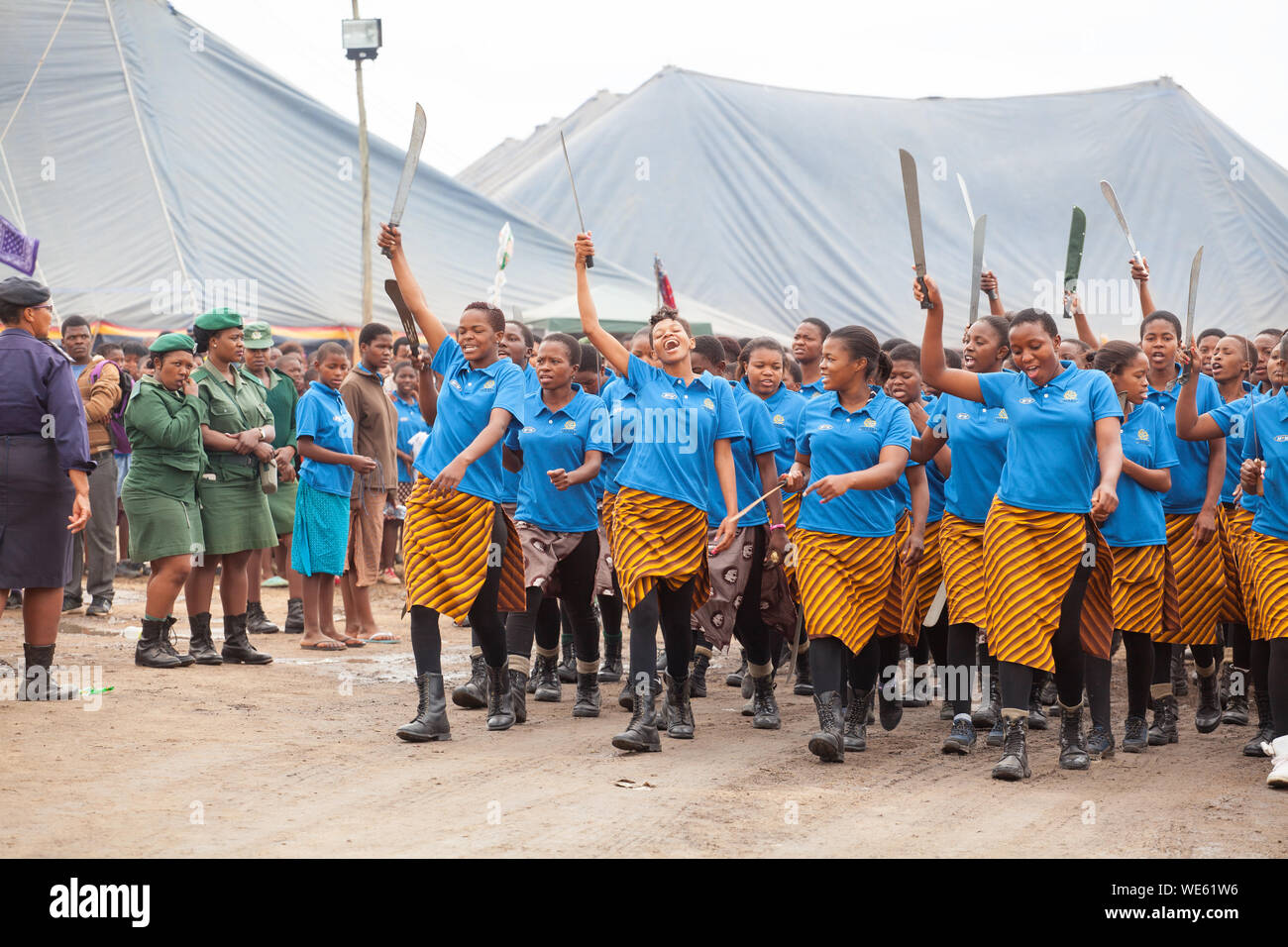 Mbabane, Swaziland - 31 août 2017 : Cérémonie d'Umhlanga Reed Dance ...