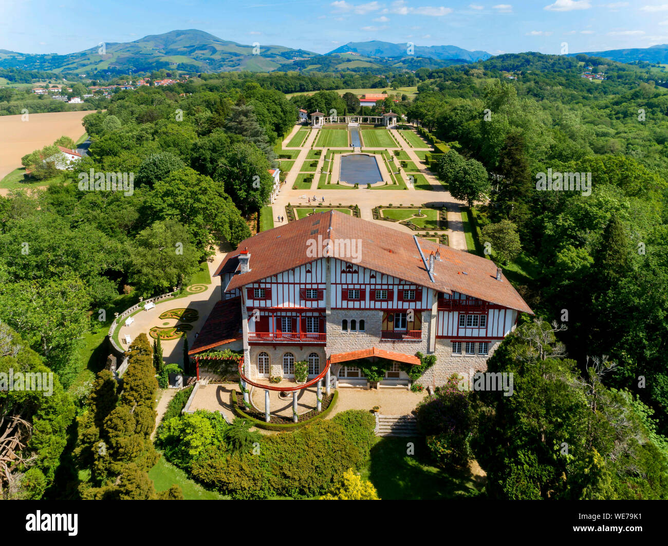 France, Pyrénées Atlantiques, Pays Basque, Cambo les Bains, la Villa ...