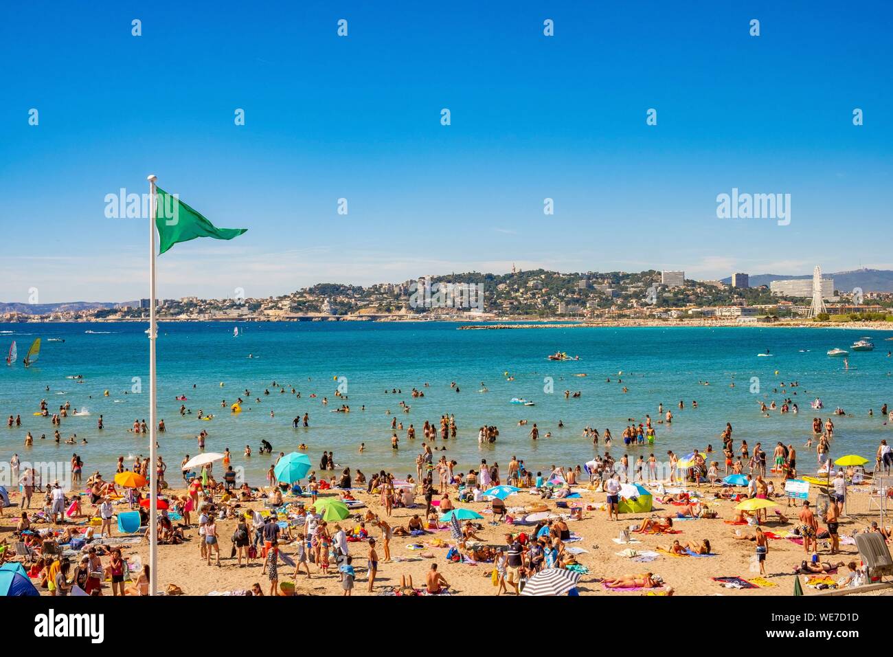 France marseille pointe rouge beach Banque de photographies et d’images ...
