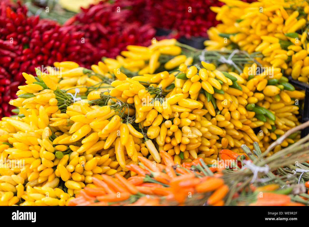Poivrons jaunes et piment Banque de photographies et d’images à haute ...