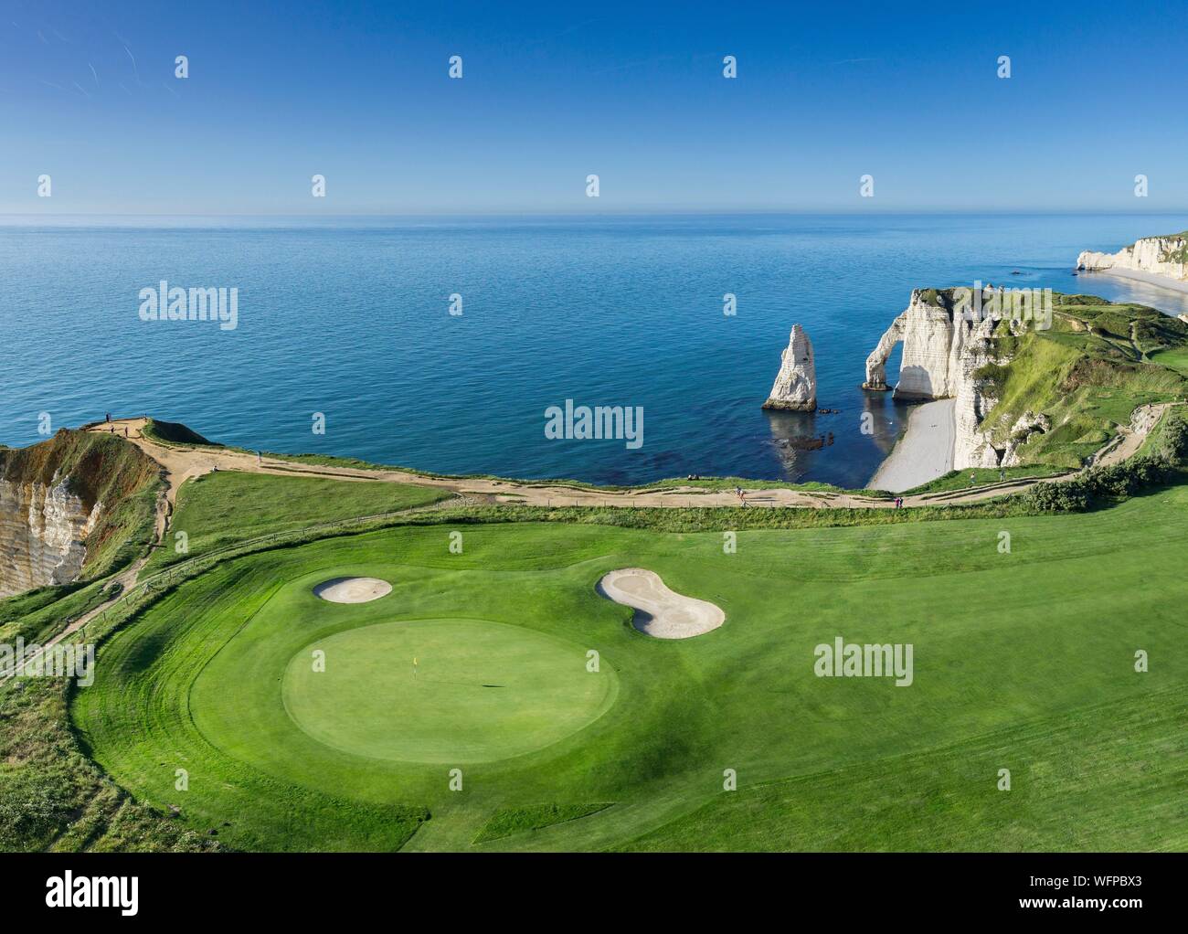 Golf course etretat normandy france Banque de photographies et d’images ...