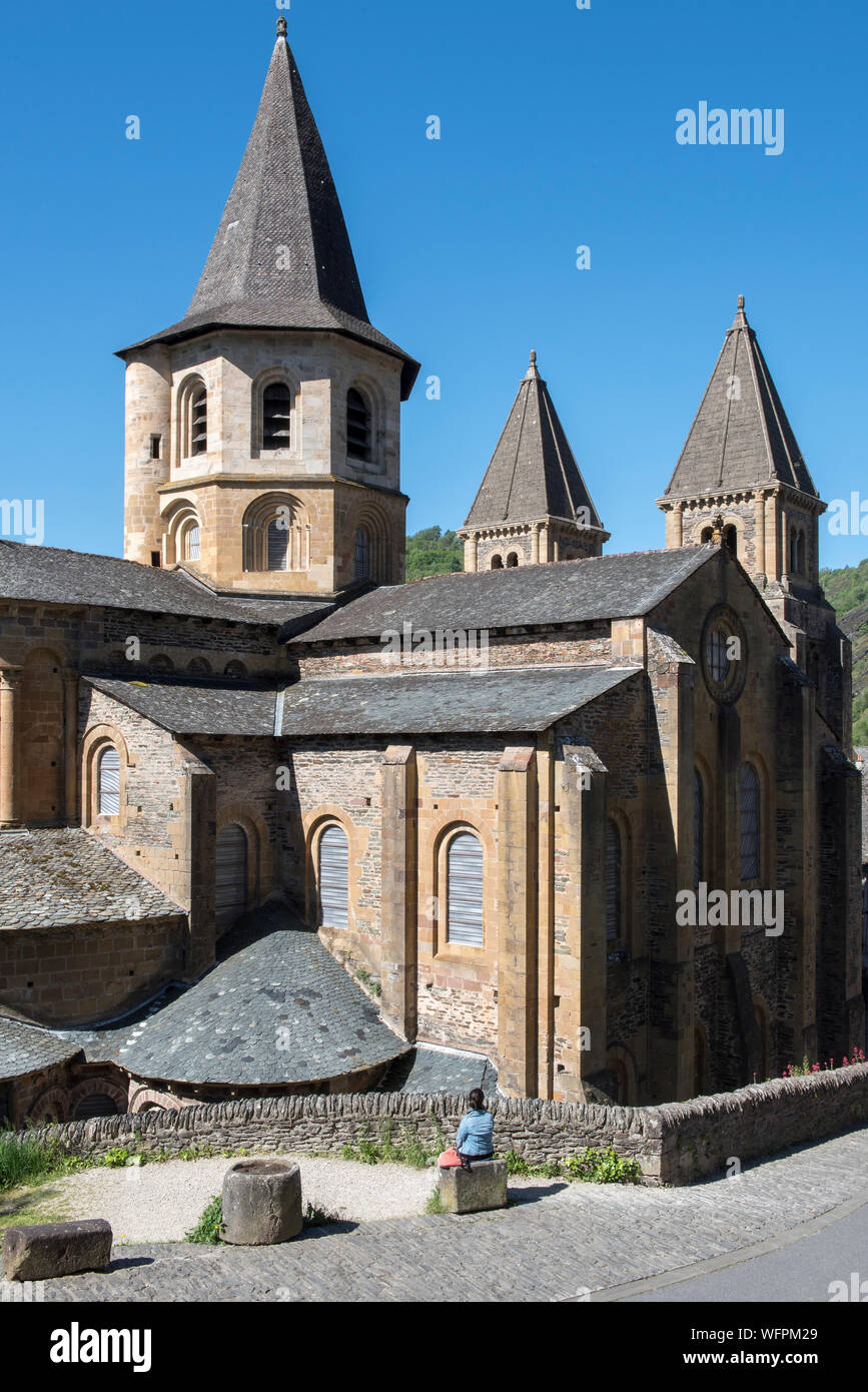 La France, l'Aveyron, Conques, étiqueté les Plus Beaux Villages de ...