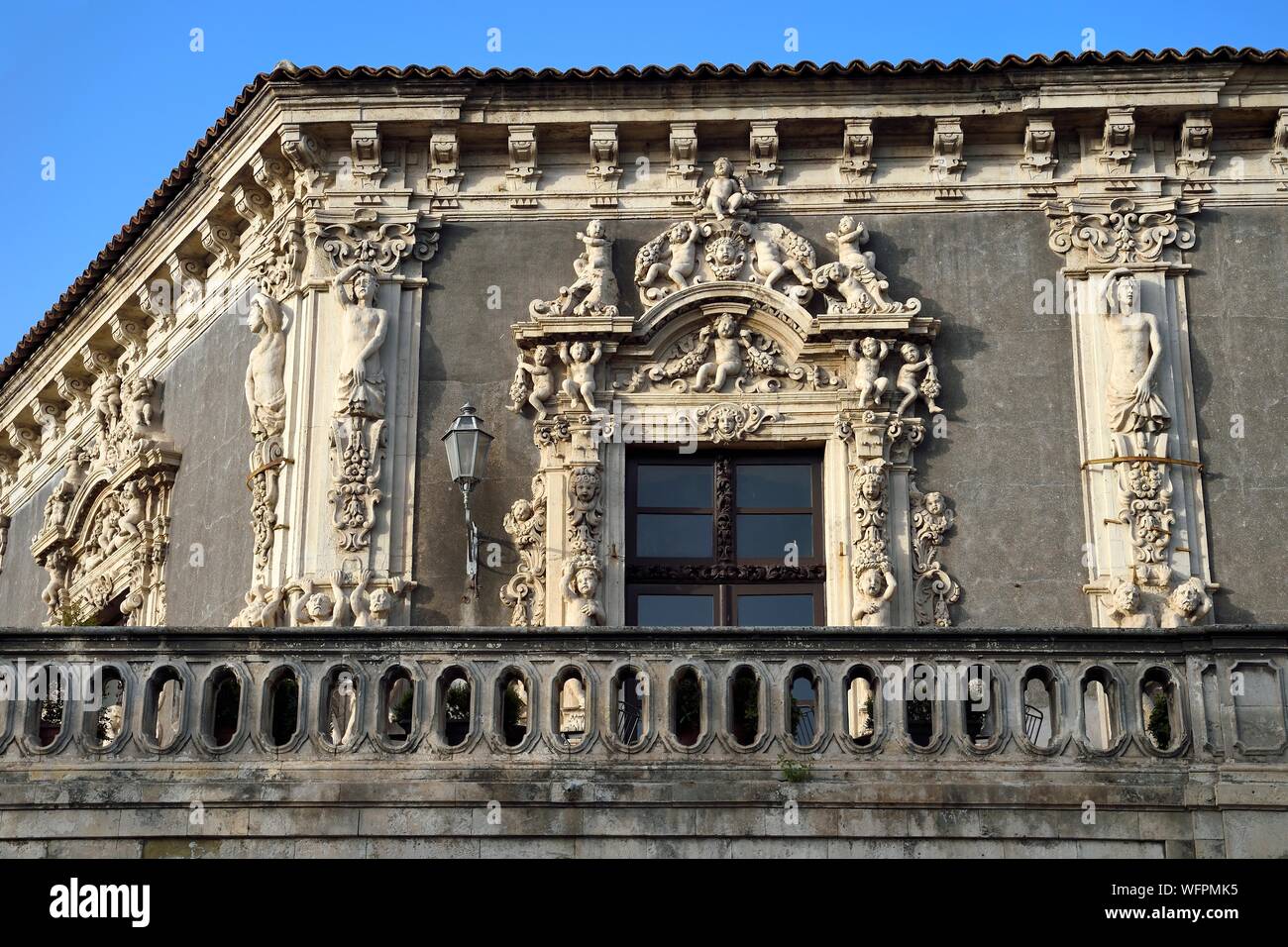 L'Italie, la Sicile, Catane, ville baroque classé Patrimoine Mondial de ...