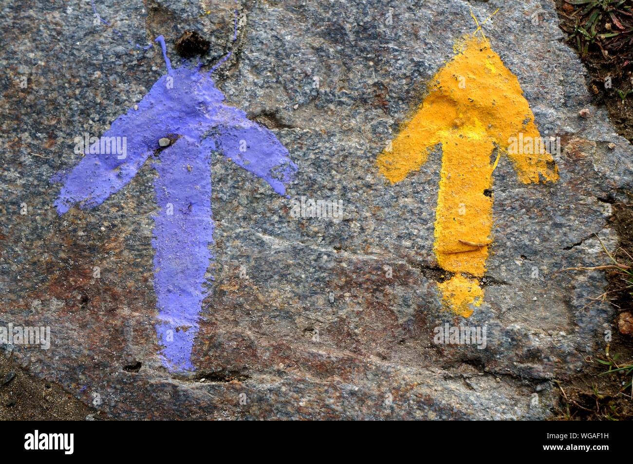 Symboles sur le rocher Banque de photographies et d’images à haute ...