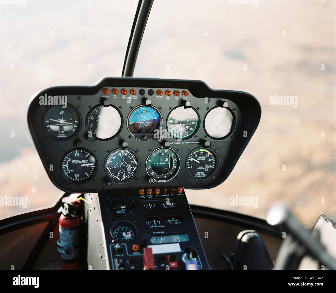 Panneau de commande d'hélicoptère Banque de photographies et d’images à ...