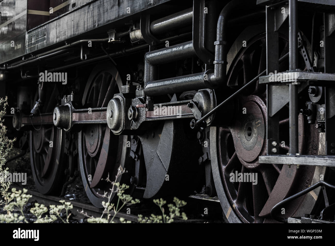 Gros plan des roues du train Banque de photographies et d’images à ...