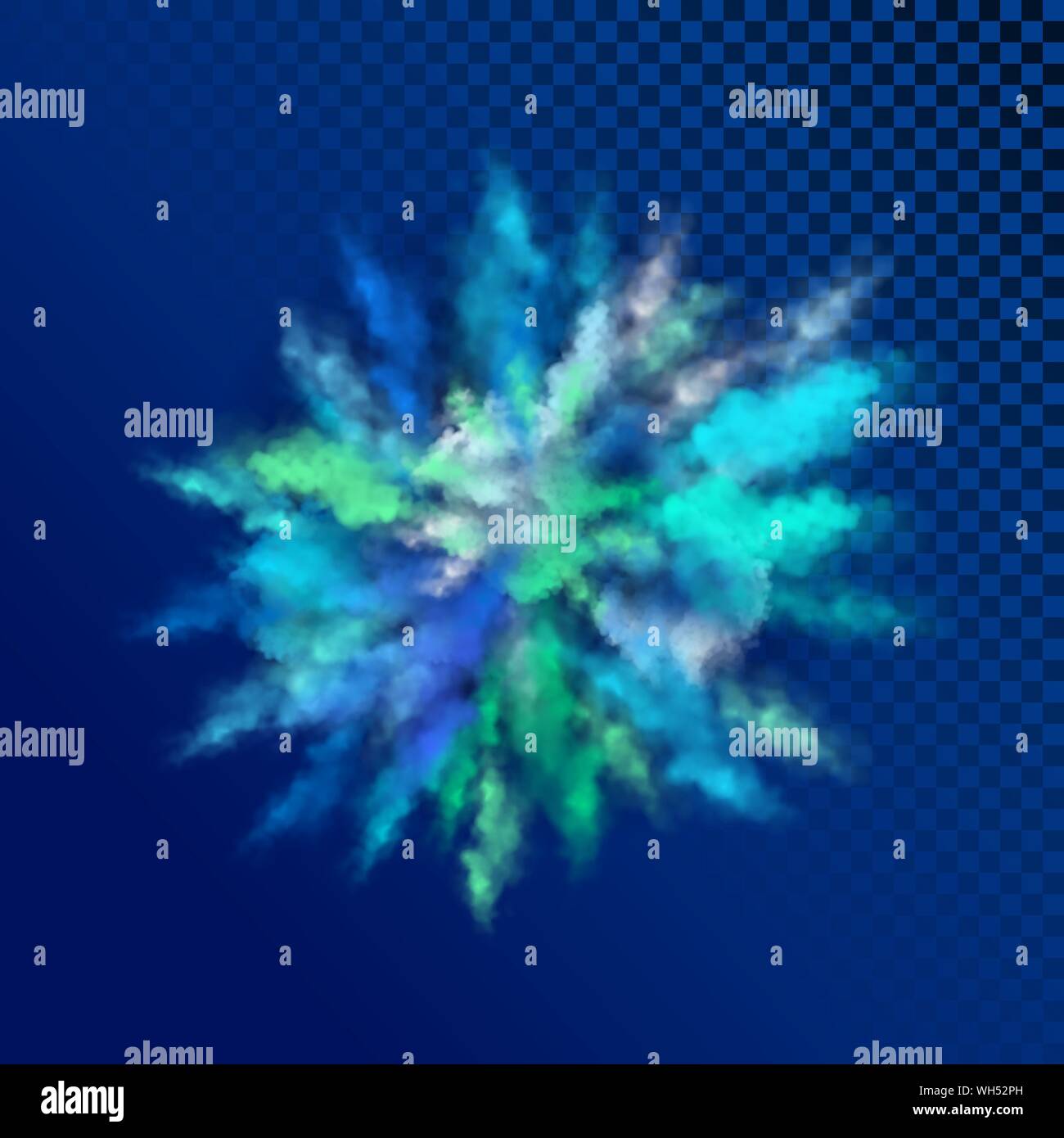 Colored dust explosion Banque d'images vectorielles - Alamy