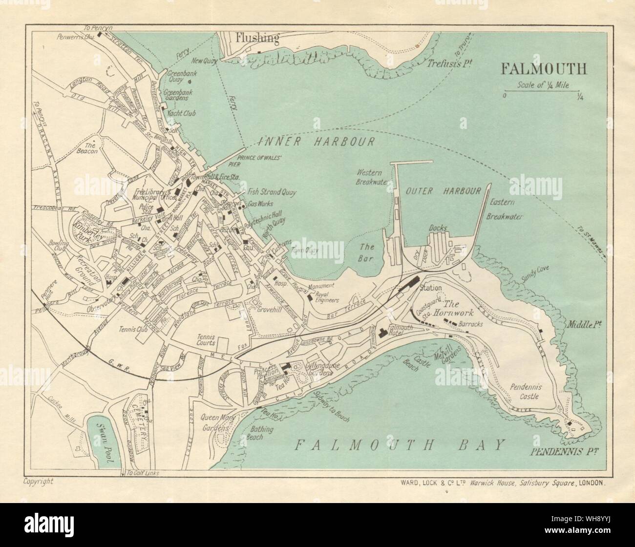 Mapa de falmouth Banque de photographies et d’images à haute résolution ...