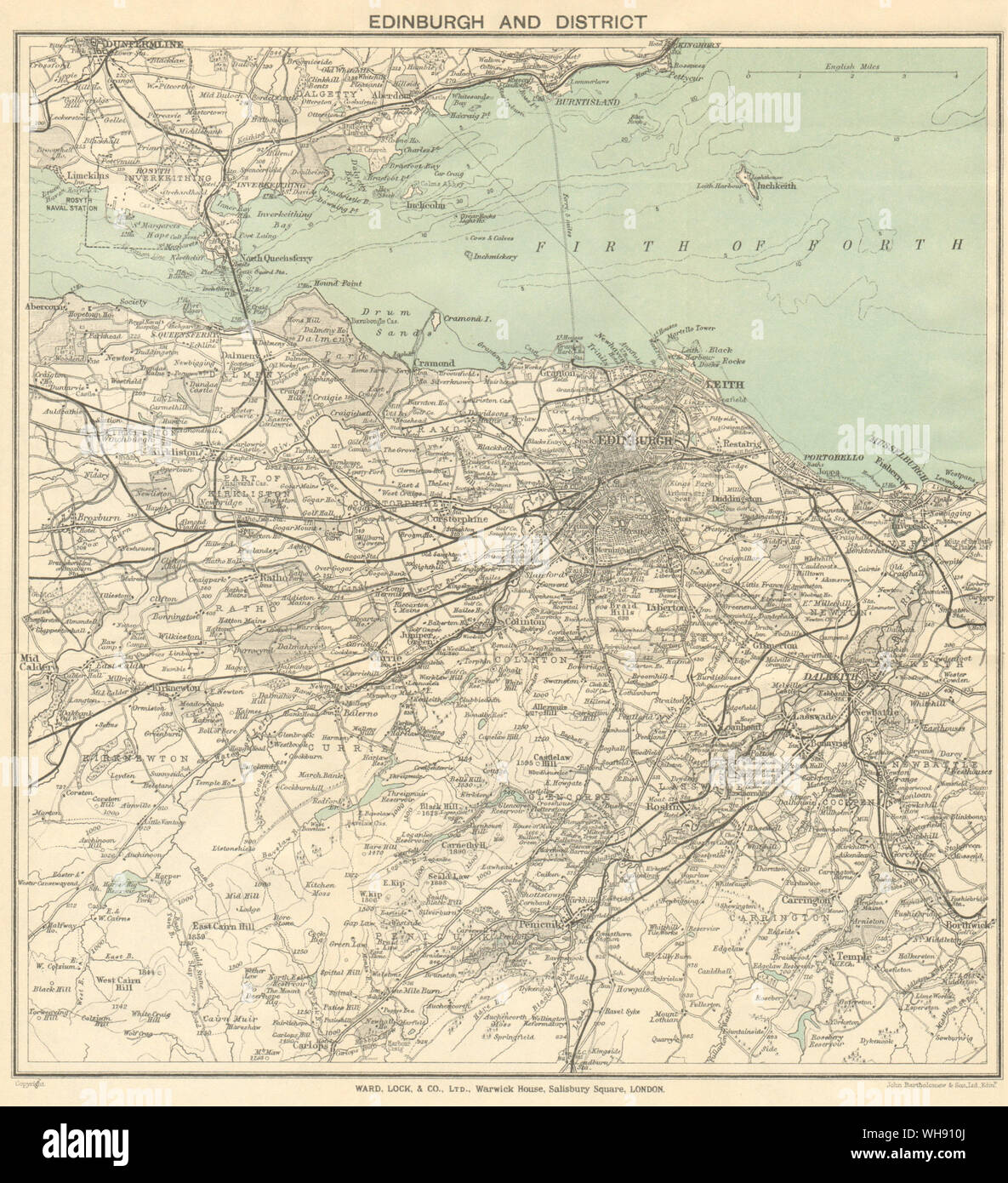 Dunfermline map Banque de photographies et d’images à haute résolution ...